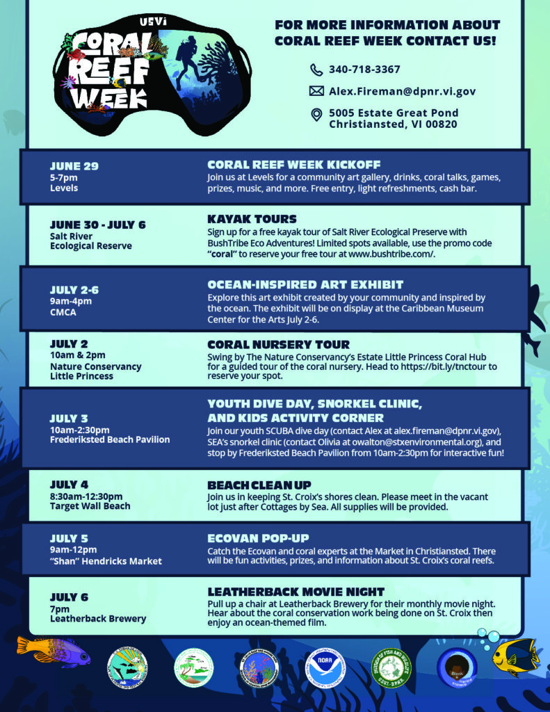 Coral Reef Week - Virgin Islands Department of Planning and Natural ...
