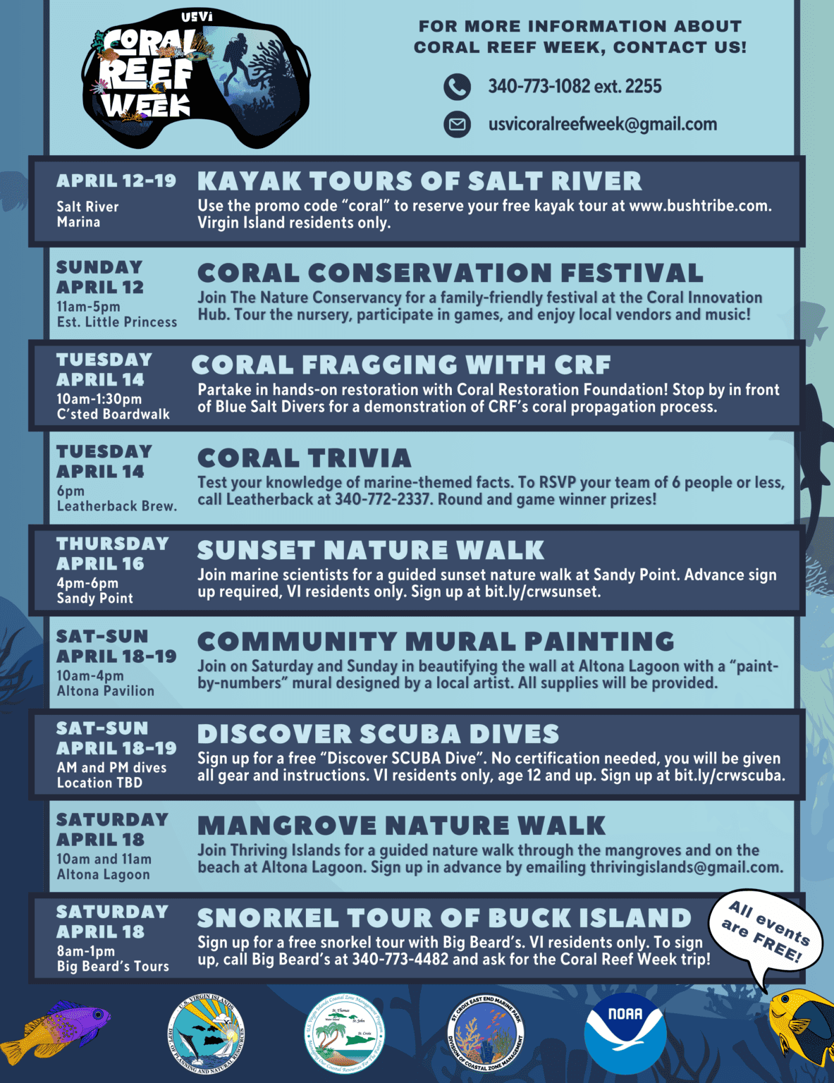 Coral Reef Week - Virgin Islands Department of Planning and Natural ...